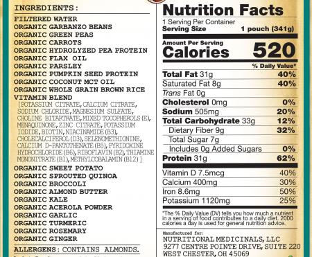 Liquid Hope Peptide High Protein - Wholefood Feeding Tube Formula ...